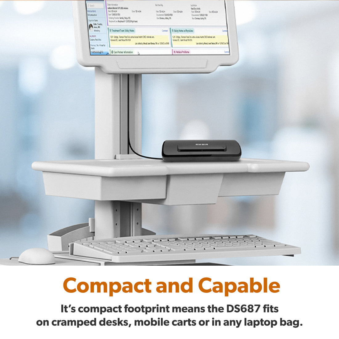 Duplex A6 ID Card Scanner with AmbirScan (DS687-AS) - Ambir Technology