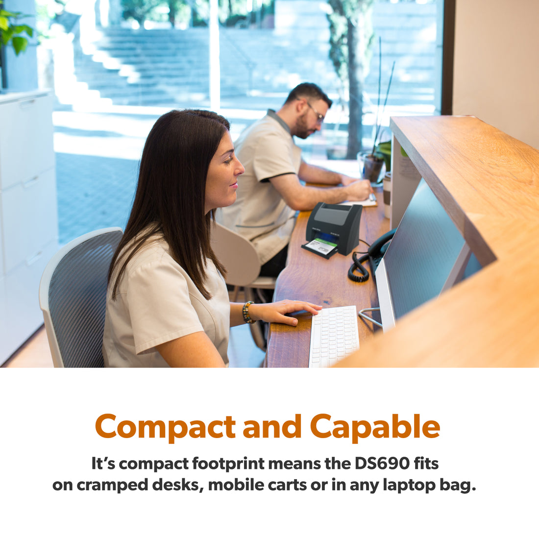 nScan 690gt Duplex ID Card Scanner for Windows PC