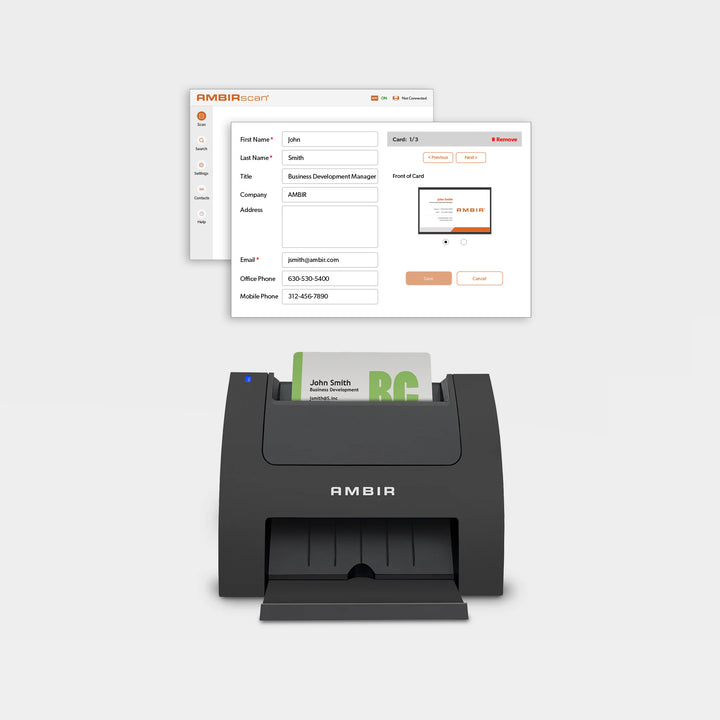 Business Card Scanner | Fast and Efficient - Ambir Technology